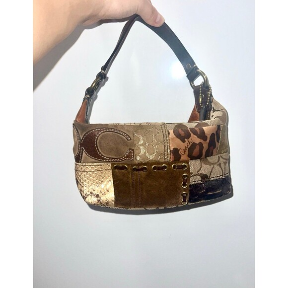 Coach | Bags | Vintage Coach Y2k Cheetah Leopard Patchwork Print Bag ...